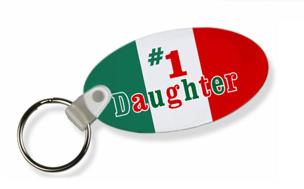 #1 Daughter Italian Flag Keychain – Guidogear