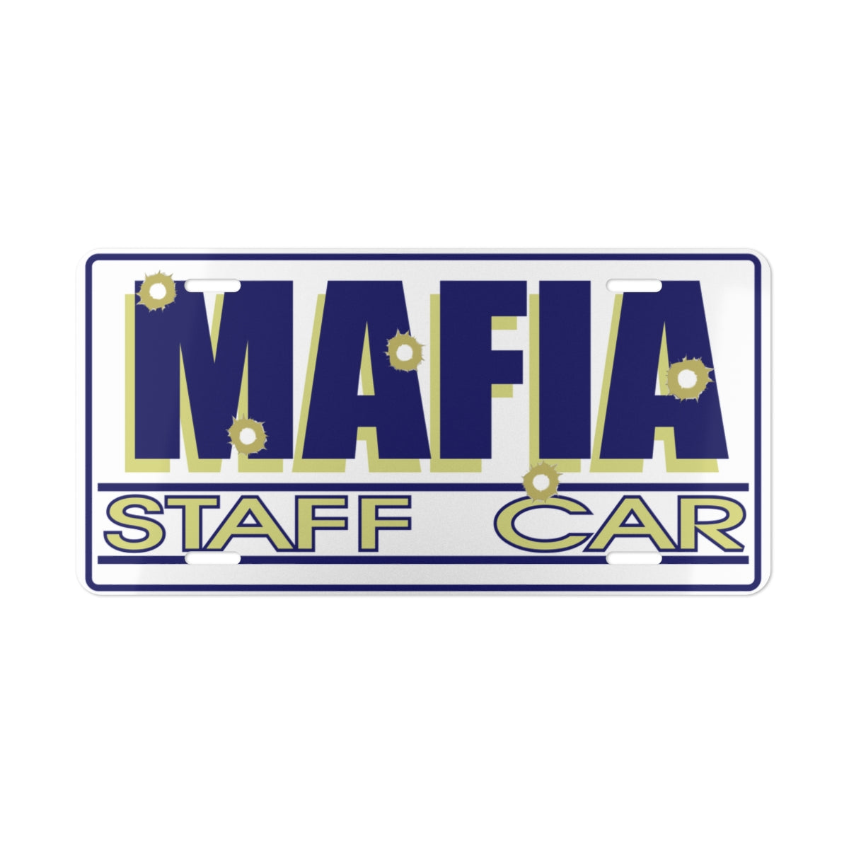 Mafia Staff Car Vanity Plate – Guidogear
