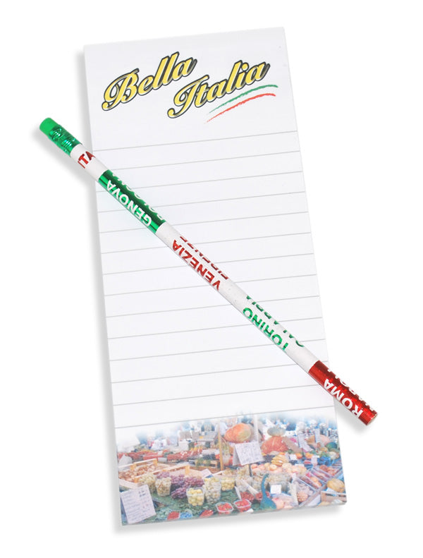Italian Note Pad & Pencil Set – Guidogear