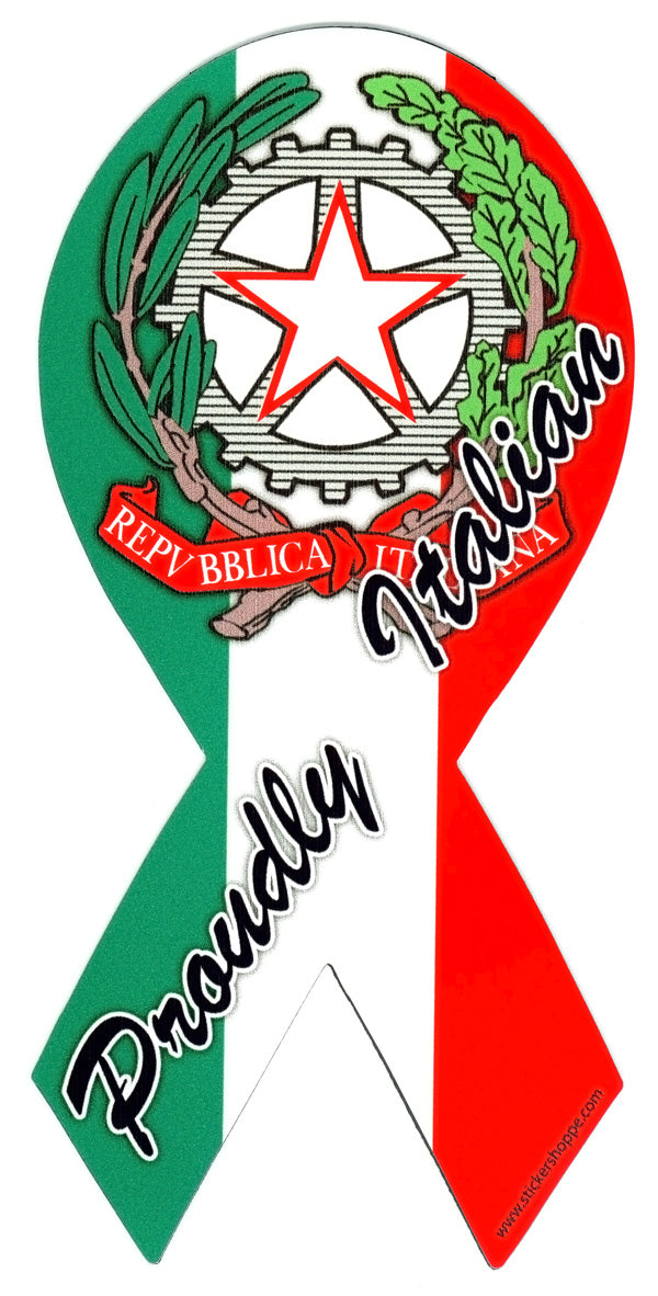Huge Discount - Proudly Italian Ribbon Magnet – Guidogear