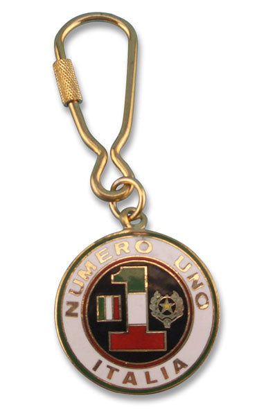 Brass Numero Uno Italia Key Chain – Guidogear